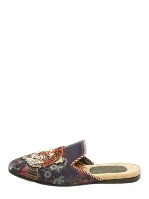 Gucci Princetown Embellished Mules - Blue