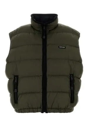 Miu Miu Padded Down Vest - Green