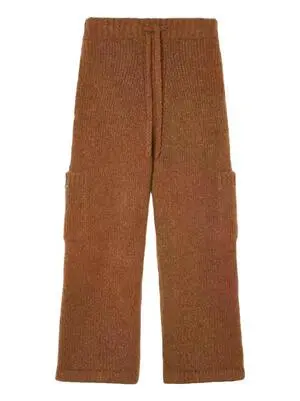 Alanui Knitted Cargo Pocket Trousers - Brown