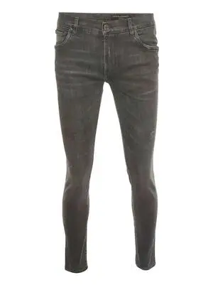 Dolce & Gabbana Distressed Slim-fit Jeans - Grey