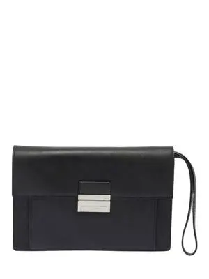 Fendi Push-lock Wristlet Clutch Bag - Black