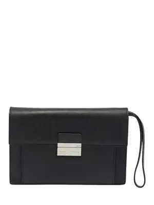 Fendi Push-lock Wristlet Clutch Bag - Black