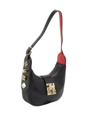 CHRISTIAN LOUBOUTIN Carasky Studded Shoulder Bag - Black