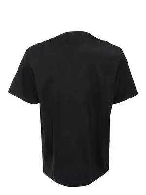 Loewe Logo Embroidered T-shirt - Black