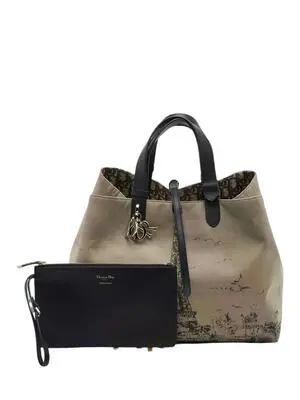 Dior Christian Dior Paris Eiffel Tower Tote Bag Neutrals