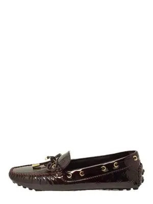 LOUIS VUITTON Gloria Monogram Vernis Loafers - Red