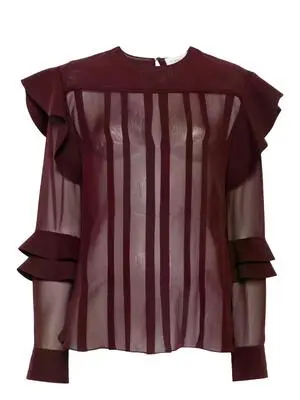 LANVIN Long-sleeve Blouse - Red