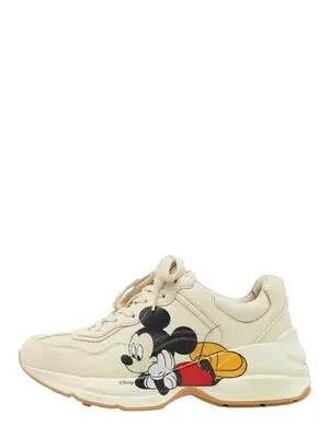 Gucci X Disney Rhyton Mickey Mouse Sneakers - Neutrals
