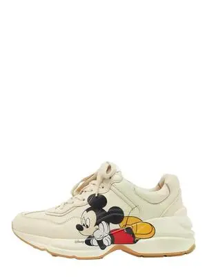Gucci X Disney Rhyton Mickey Mouse Sneakers - Neutrals