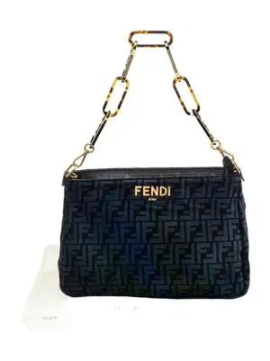 Fendi O'lock Zucca Shoulder Bag - Blue