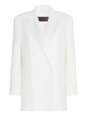 Max Mara Double-breasted Blazer - White