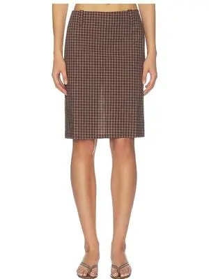 Lioness Play On Midi Skirt - Chocolate