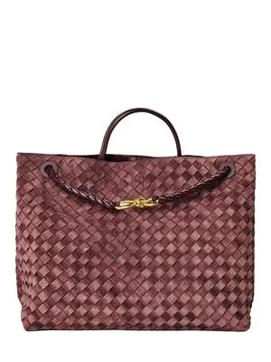 Bottega Veneta Woven Leather Tote Bag - Red
