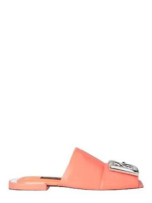 Dolce & Gabbana Appliqué Slide Sandals - Pink