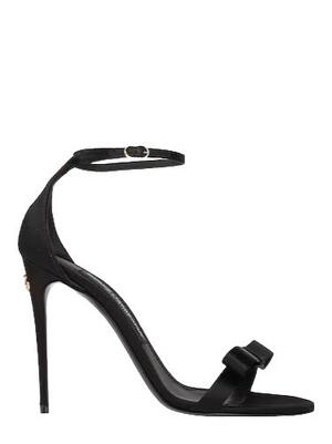 Dolce & Gabbana Satin High-heeled Sandals - Black