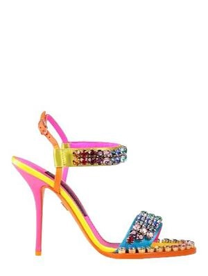 DOLCE & GABBANA Dolce & Gabbana Embellished Round Toe Sandals