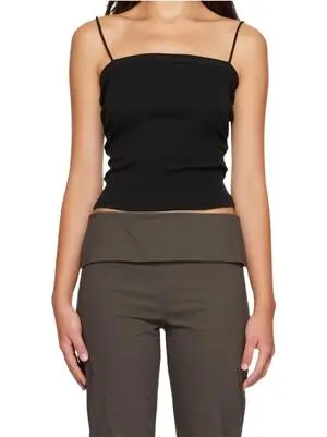 ST. AGNI ST. AGNI Thin Shoulder Straps Camisole Black
