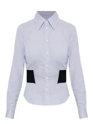 Vetements Long-sleeved Shirt With Pointed Collar And Button Closure - Blue