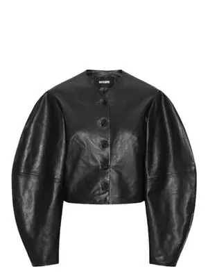 ROTATE BY BIRGER CHRISTENSEN Leather Jacket - Black