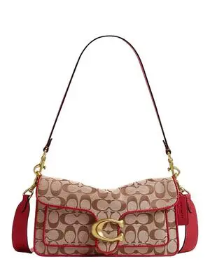 COACH Tabby Shoulder Bag 26 In Signature Jacquard - Brown