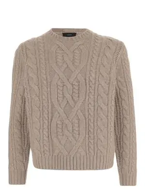 Vince Cable-knit Crew Neck Knitted Sweater - No