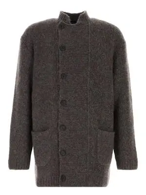 Giorgio Armani Buttoned Knit Cardigan - Black