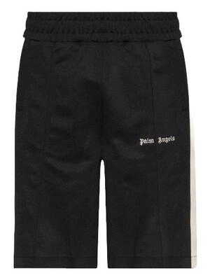 Palm Angels Track Shorts With Logo Detail - Black