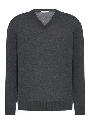 THE ROW Long-sleeve V-neck Top