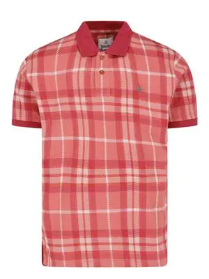 VIVIENNE WESTWOOD Checked Polo Shirt - Red