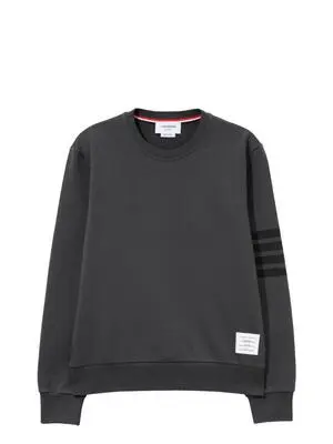 Thom Browne Long-sleeve Crew-neck Sweatshirt Grey