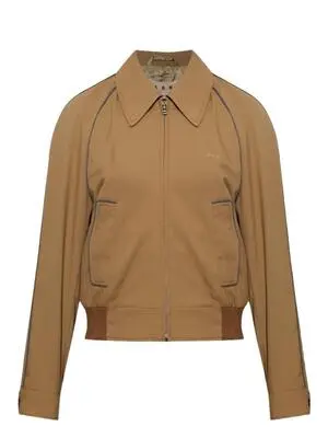 Marni Contrast Trim Bomber Jacket - Brown