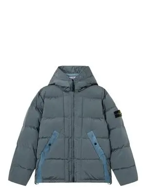Stone Island Stone Island Padded Hooded Jacket Ashes