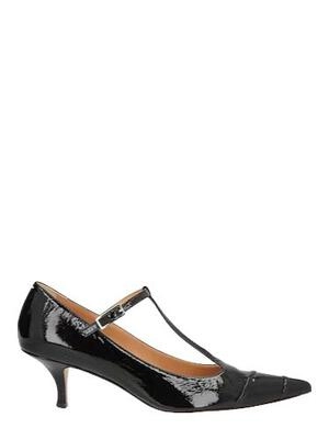 MAISON MARGIELA Maison Margiela Patent Leather Pointed Toe T-Bar Heels Black