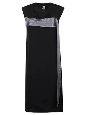 Marni Satin Trim Sleeveless Dress - Black