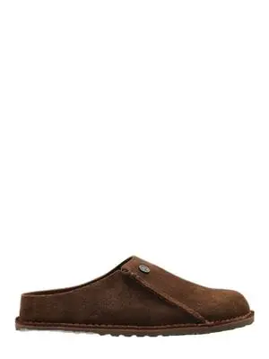 BIRKENSTOCK Birkenstock Round-Toe Flat-Soled Mules Brown