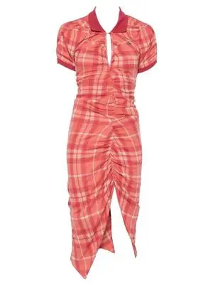 VIVIENNE WESTWOOD Short-sleeved Plaid Dress - No