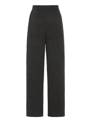 THE ROW Baby Cashmere Loose Fit Trousers - Anthracite