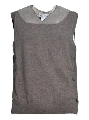 MAISON MARGIELA Maison Margiela Sleeveless Vest With Ribbed Details