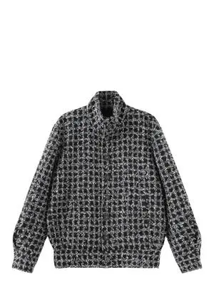 Marissa Chiara Plaid Casual Jacket - Black