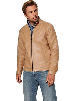 Overland Zachary Leather Jacket - Camel/rustic