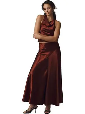 Bardot Toni Full Maxi Skirt - Rust
