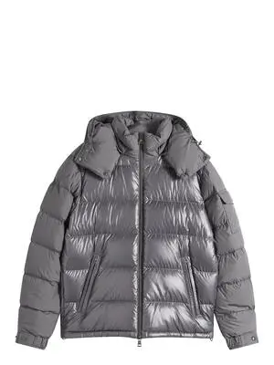 Moncler Maya Mixed Materials Padded Jacket - Grey