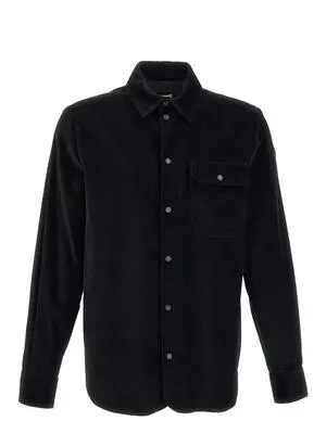 Moncler Moncler Corduroy Ribbed Sleeveless Overcoat Nero
