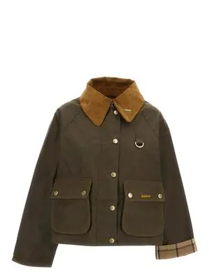 Barbour Modern Spey Waxed Cotton Jacket - Verde