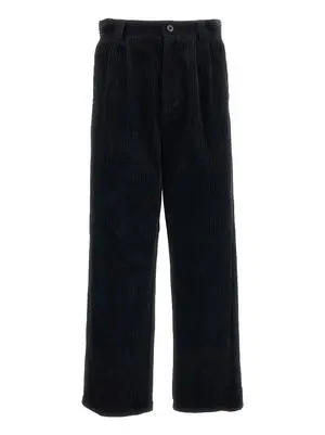 A.p.c. Ricky Ribbed Velvet Pants - Nero
