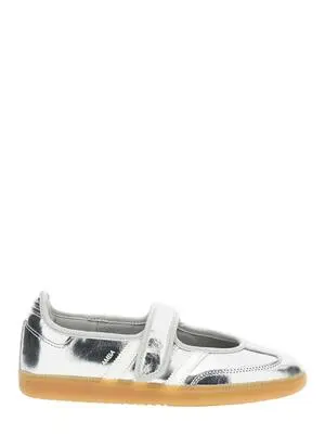 ADIDAS ORIGINALS Adidas Originals Samba Jane W Metallic Leather Mary Jane Sneakers Argento