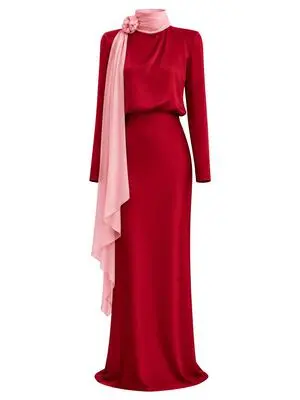 REDONDO BRAND Juliana Maxi Dress - Red