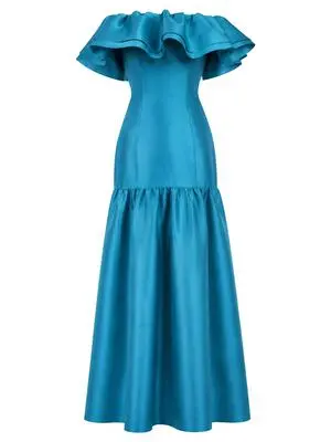 REDONDO BRAND REDONDO BRAND Lara Maxi Dress - Off-the-Shoulder Ruffled Gown