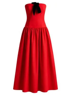 REDONDO BRAND Soho Midi Dress - Red