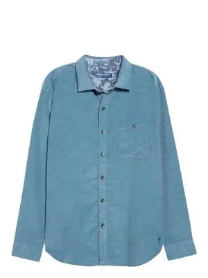 Tommy Bahama Coastline Cord Cotton Button-up Shirt - Kingfish